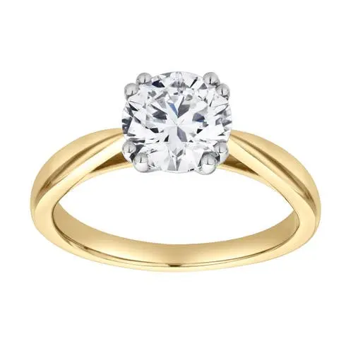 LUVMYJEWELRY Velora 14k Gold 1.5 Ct. Lab Grown Diamond Ring - 14k Yellow Gold