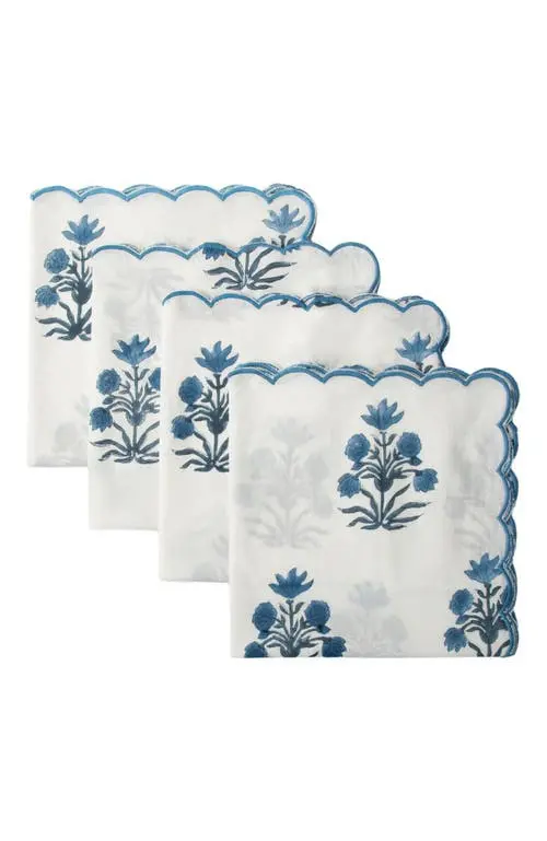 MELA ARTISANS Azure Handblocked Napkin Set