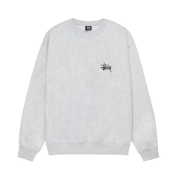 StÜssy Basic Crew 'ash Heather - Grey