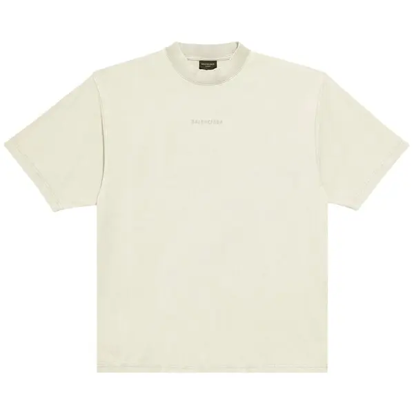 Balenciaga Medium Fit T-shirt 'cement Grey - Tan