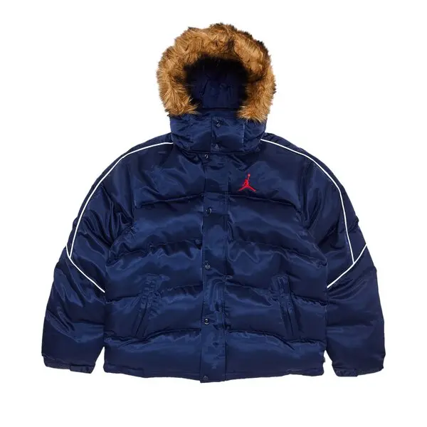 Supreme X Jordan Puffer Jacket - Blue