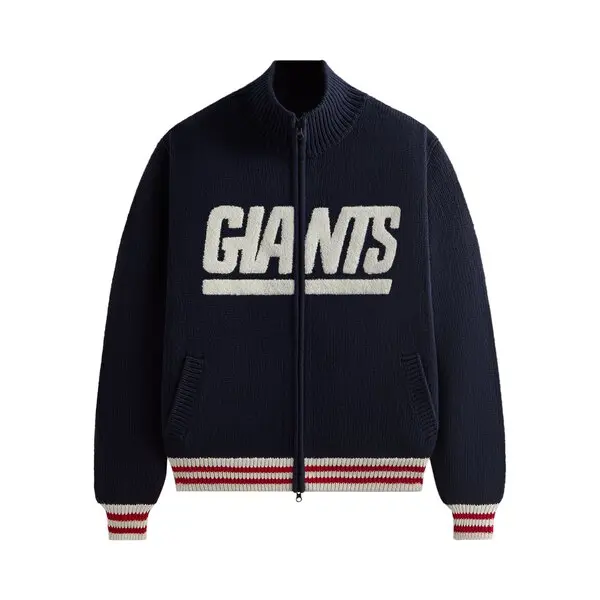 Kith 47 For The Nfl: Giants Wyona Full Zip Sweater - Blue