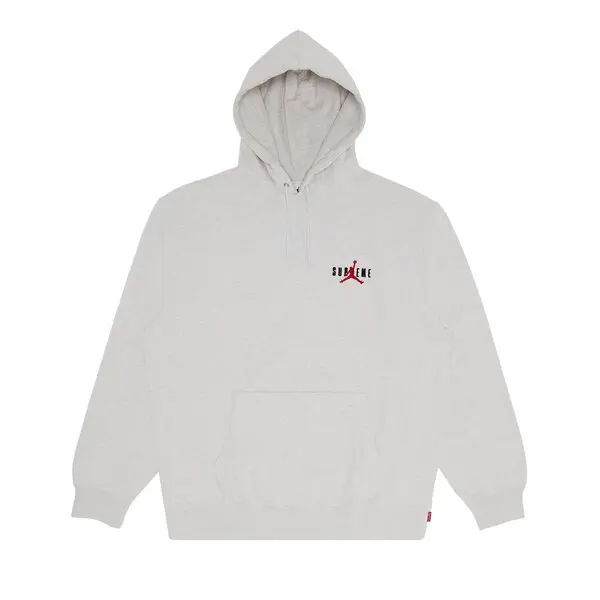 Supreme X Jordan Hooded Sweatshirt - Grey | Editorialist