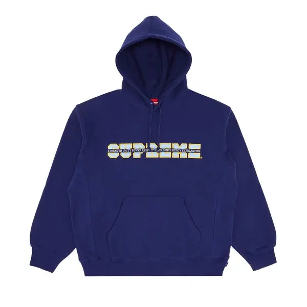 Supreme Collegiate Acronym Hooded Sweatshirt - Blue