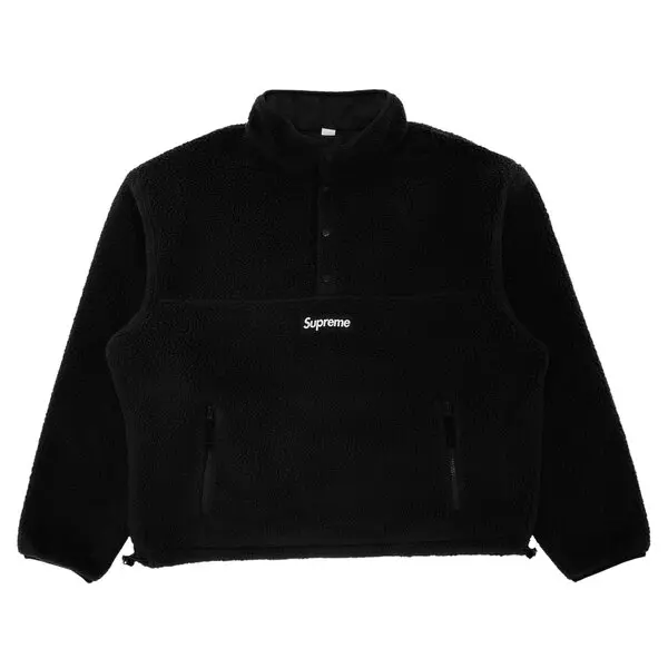 Supreme Polartec Shearling Reversible Pullover - Black