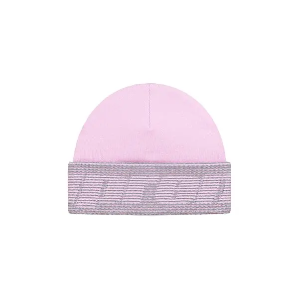 Supreme Reflective Jacquard Beanie - Pink