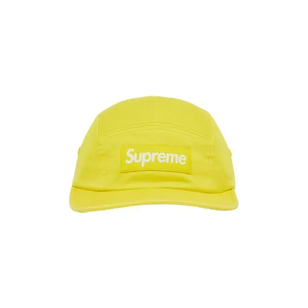 Supreme Washed Chino Twill Camp Cap - Yellow