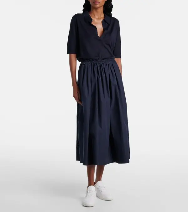 Gabriela Hearst Chiara Midi Skirt - Blue