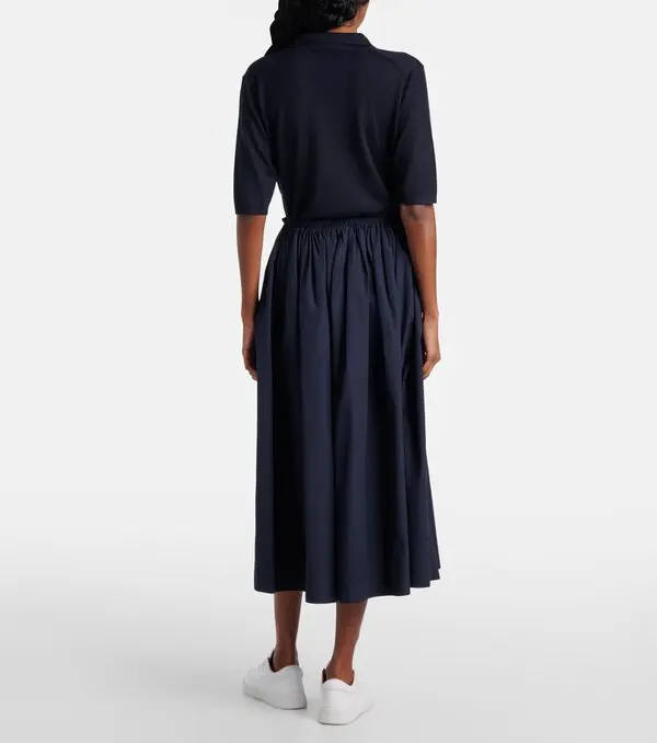 Gabriela Hearst Chiara Midi Skirt - Blue