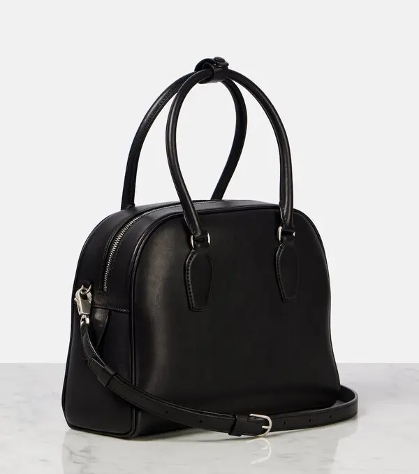 THE ROW India 10.00 Leather Tote Bag - Black