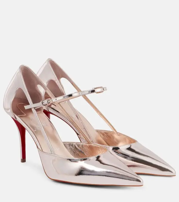 CHRISTIAN LOUBOUTIN Miss Z Strap 80 Mary Jane Pumps - Pink
