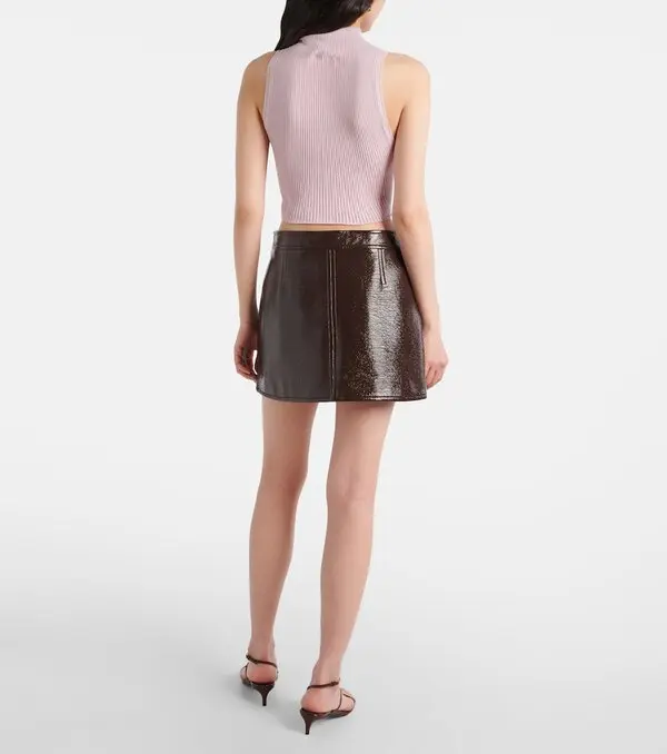 COURREGES Courrèges Ribbed Tank Top - Pink