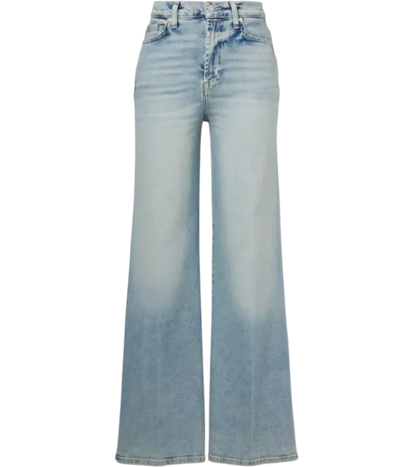 7 For All Mankind Jo Low-rise Flared Jeans - Blue