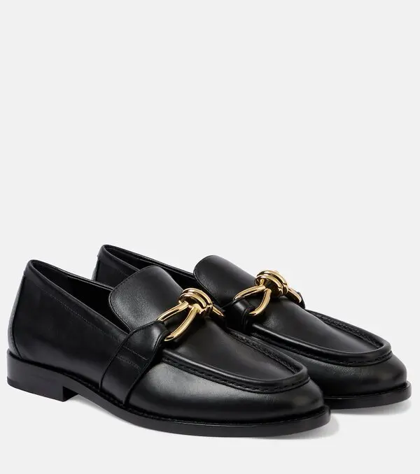 Bottega Veneta Astaire Knot Loafers - Black