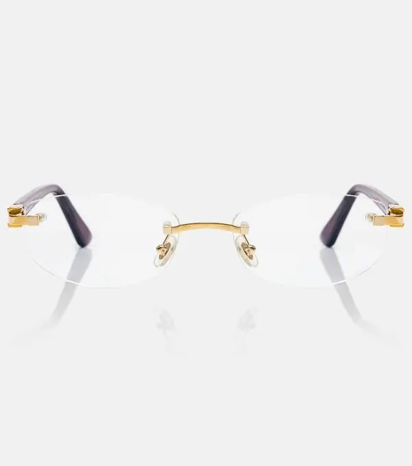 CARTIER Signature C Oval Glasses - Transparent