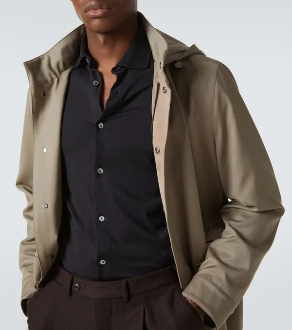 Thom Sweeney Cotton Jersey Shirt - Black