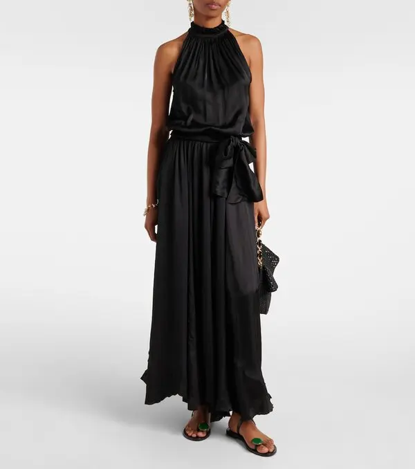 Poupette St Barth Nina Gown - Black
