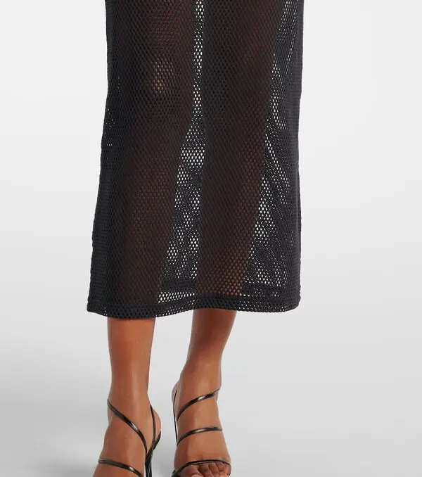 COURREGES Courrèges Holistic Sheer Cotton Midi Dress