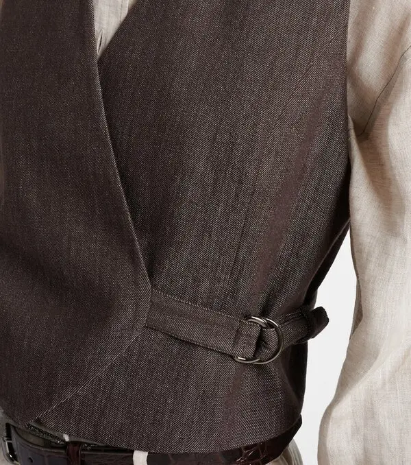 Brunello Cucinelli Cotton Vest - Brown