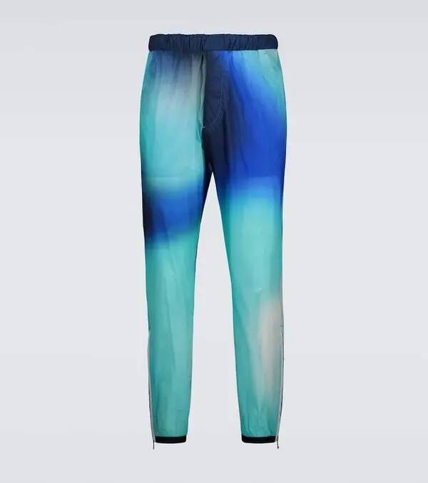 Prada Printed Technical Pants - Blue