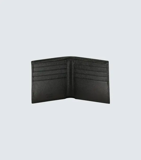 Prada Folded Leather Wallet - Black