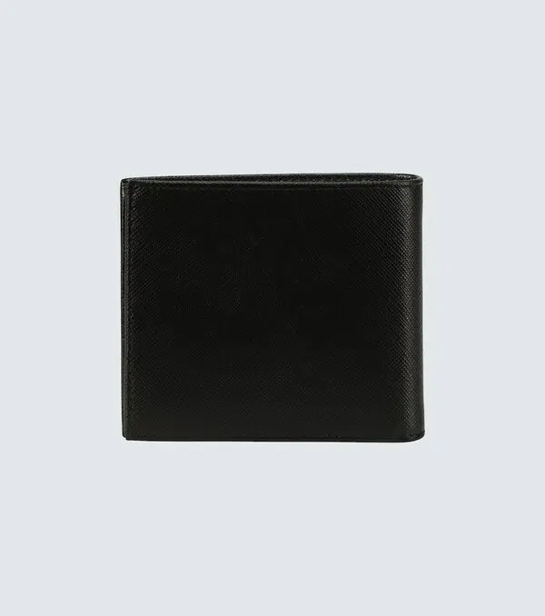 Prada Folded Leather Wallet - Black