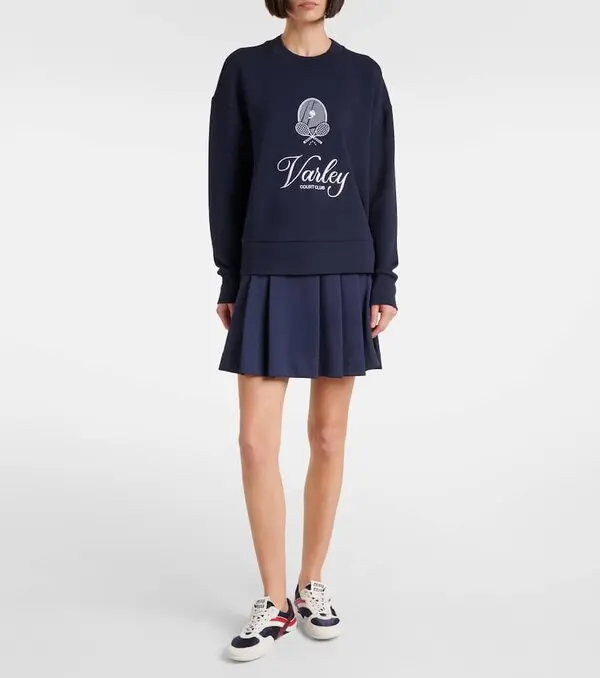 Varley Rasco Logo Jersey Sweatshirt - Blue