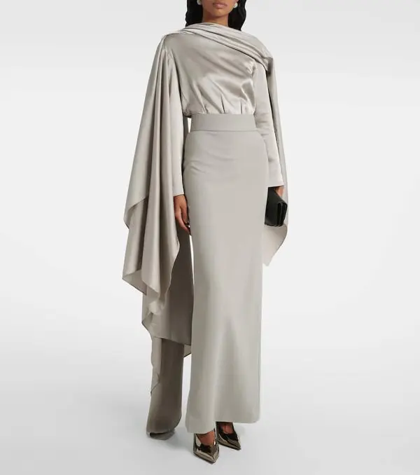 Solace London Rosalia Draped Gown