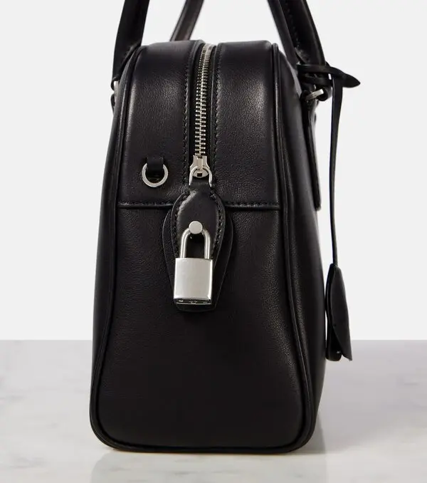 THE ROW India 10.00 Leather Tote Bag - Black