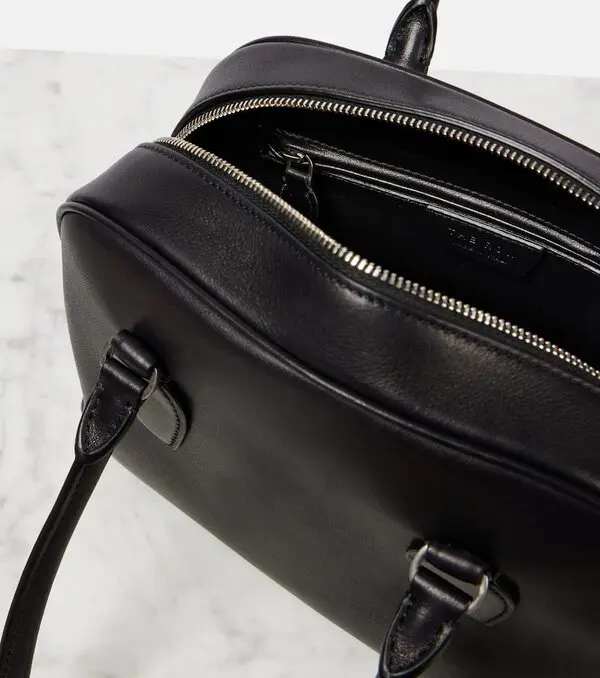 THE ROW India 10.00 Leather Tote Bag - Black
