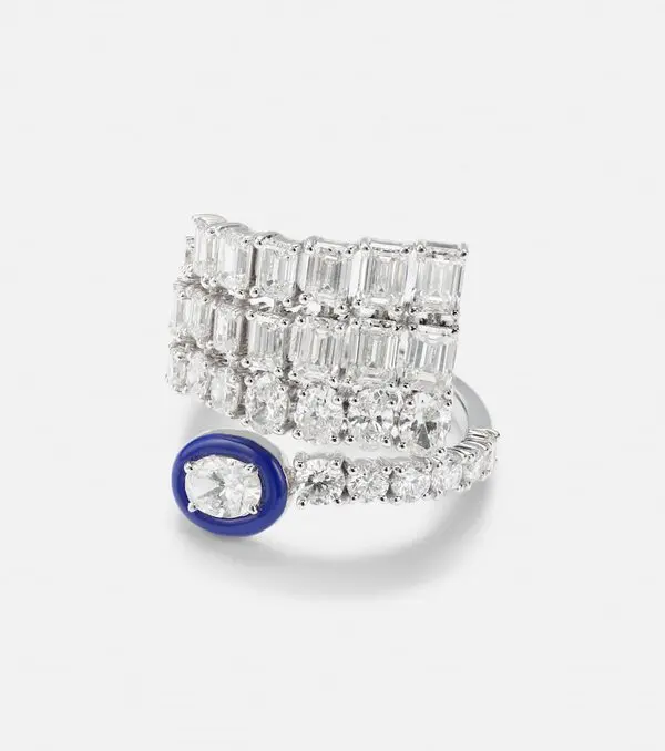 KAMYEN 18kt White Gold Ring With Diamonds - Silver