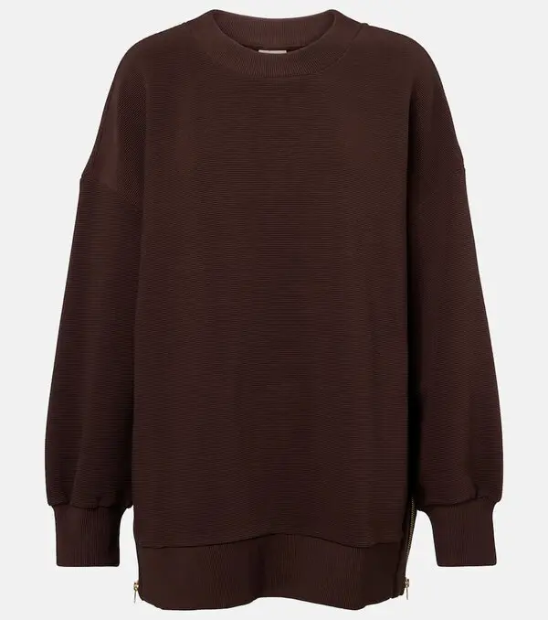 Varley Mae Cotton-blend Ottoman Sweatshirt