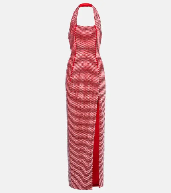 AREA Crystal-embellished Gown