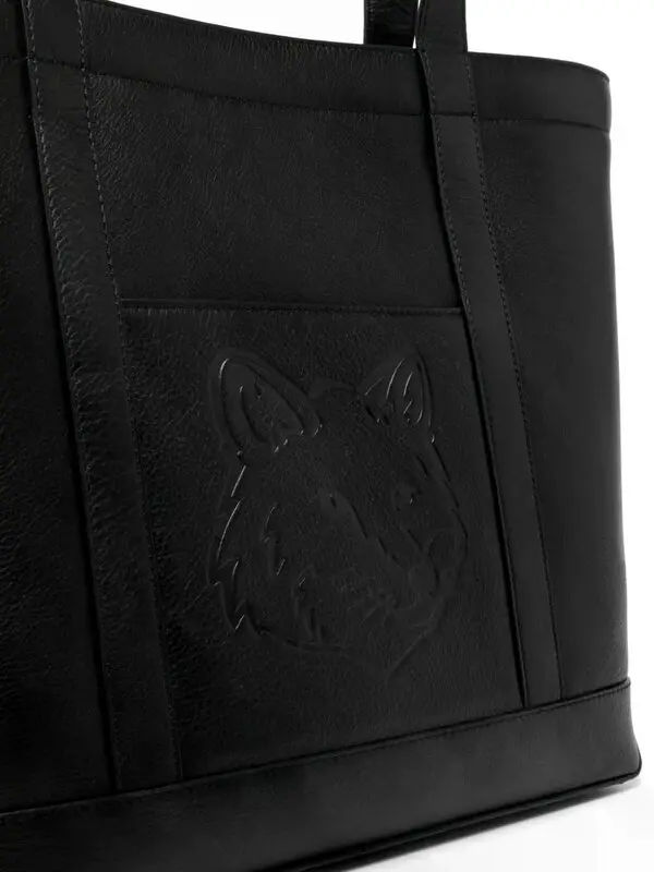 Maison Kitsuné Fox Head Tote Bag - Black