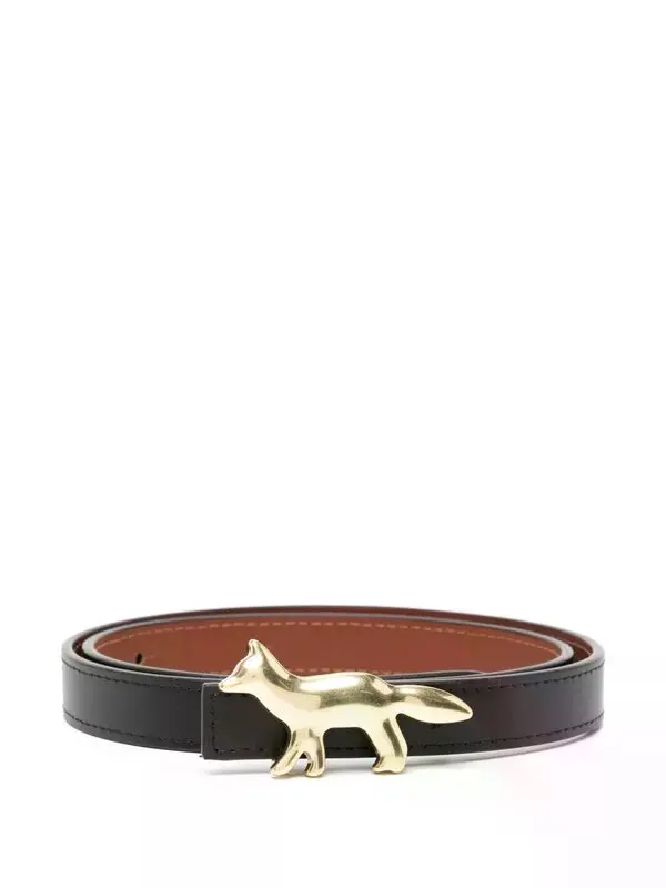 Maison Kitsuné Fox Reversible Belt - Brown