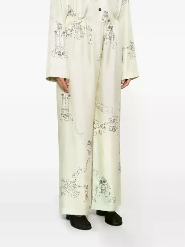 Nanushka Satin Straight Trousers