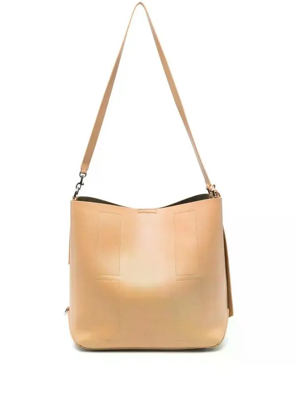 Hogan Leather Shoulder Bag - Neutrals