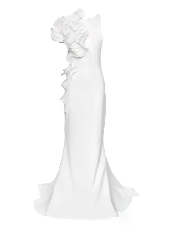 ANA RADU Ruffled-appliqué Gown