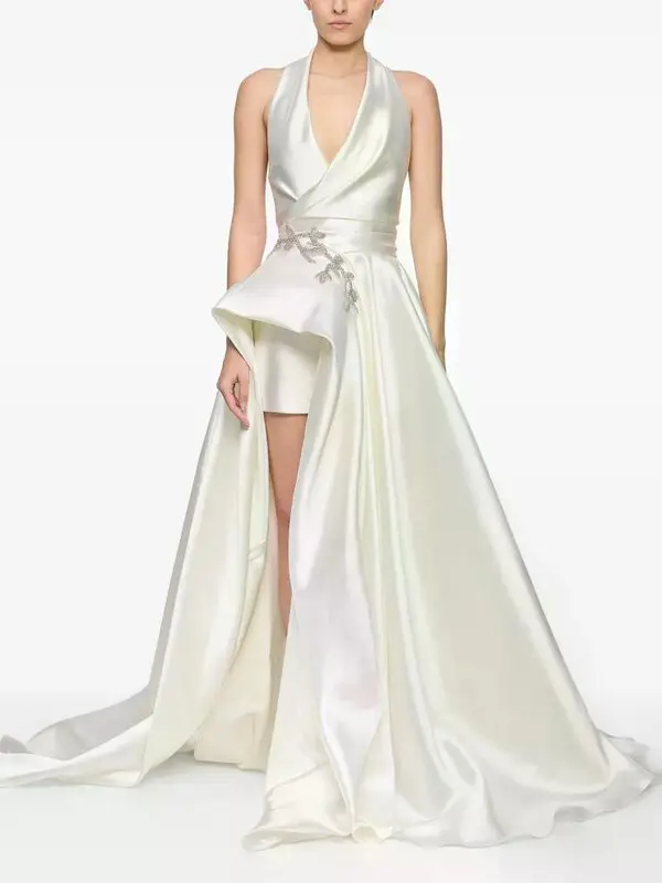 ANA RADU Satin Draped Gown