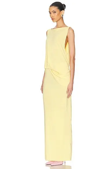 Jacquemus La Robe Peplo Longue