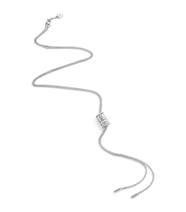 MARLI NEW YORK 18k Gold And Diamond Cravat Necklace - White