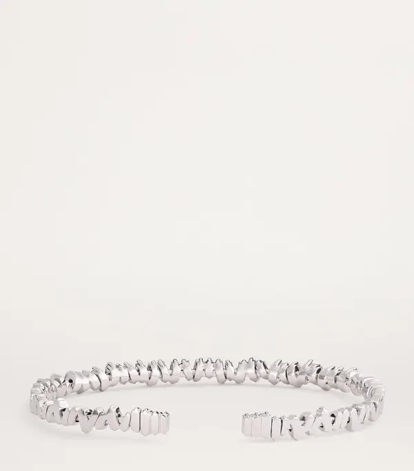 SUZANNE KALAN Gold And Diamond Bangle - White