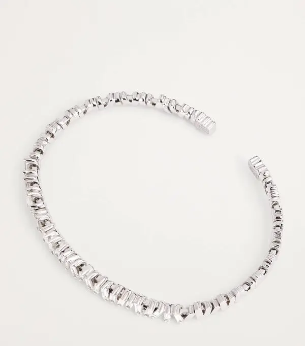 SUZANNE KALAN Gold And Diamond Bangle - White