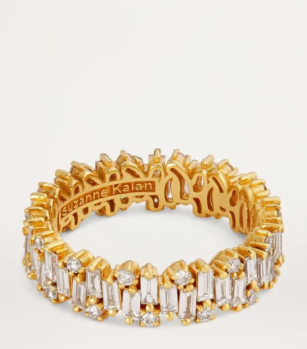 SUZANNE KALAN Shimmer Diamond Eternity Ring - Gold