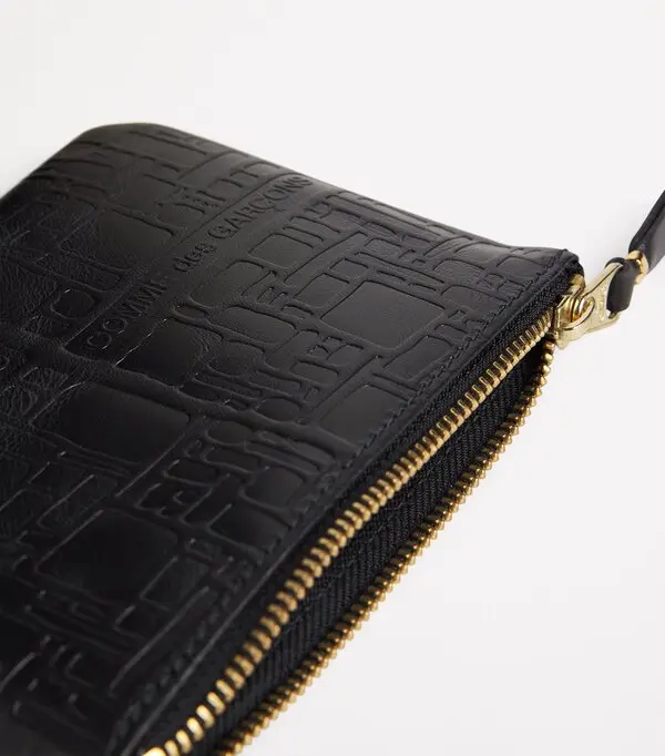 Comme Des Garçons Leather Zipped Pouch