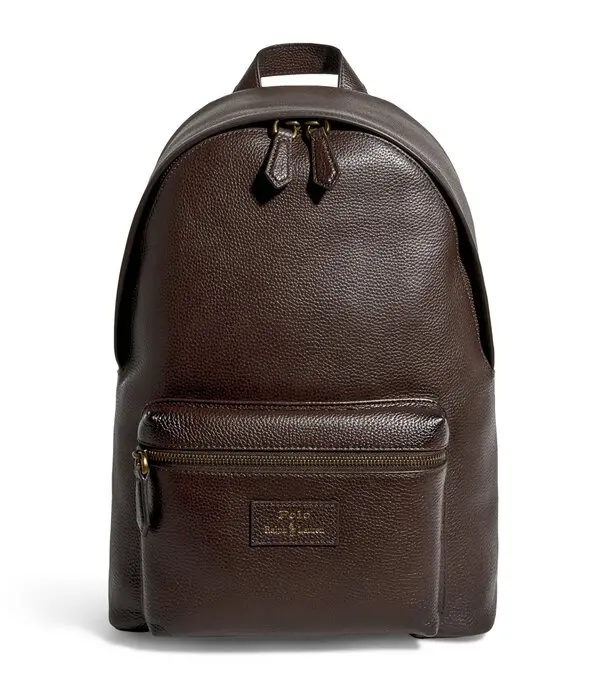Polo Ralph Lauren Leather Logo Backpack