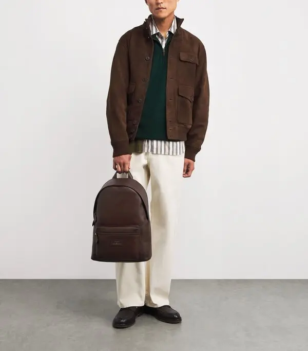 Polo Ralph Lauren Leather Logo Backpack