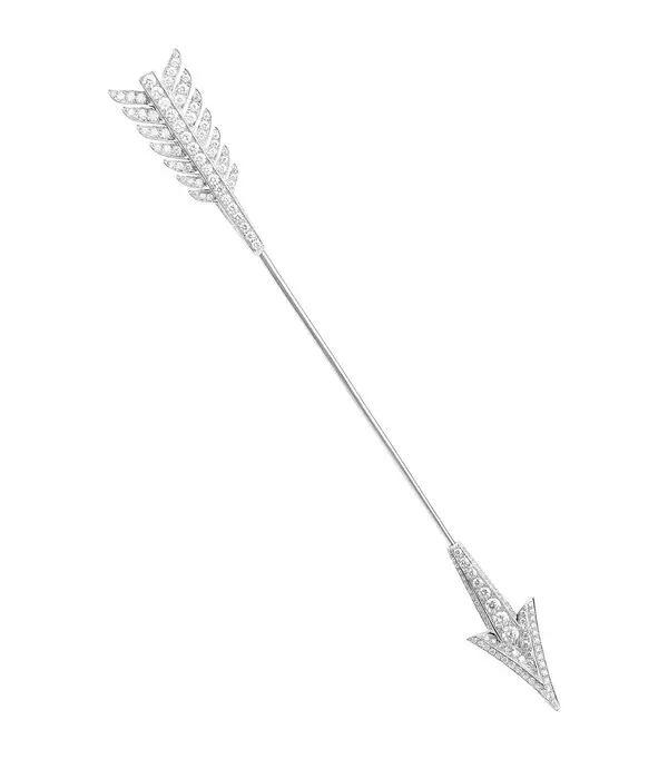 Boucheron White Gold And Diamond Flèche Single Earring - Silver