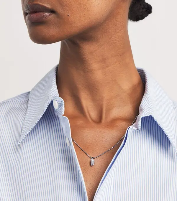 ANITA KO Small Palm Leaf Necklace