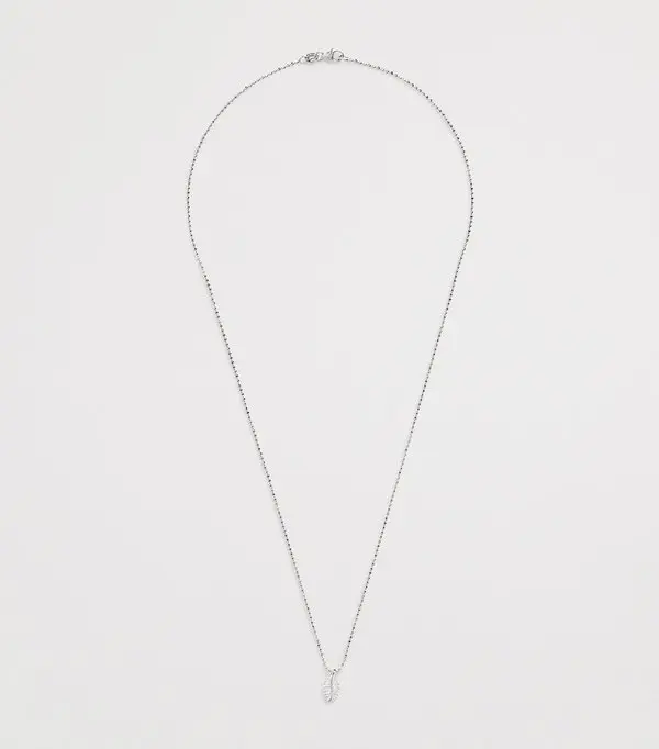 ANITA KO Small Palm Leaf Necklace